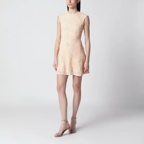 ROTATE BY BIRGER CHRISTENSEN Vanilla Cream Mini Dress - Pink