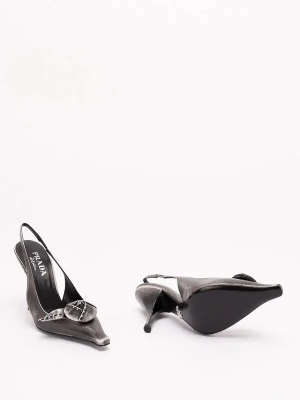 Prada Leather Slingback Pumps - Multicolor