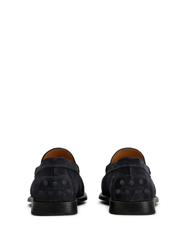 TOD'S Suede Gathered Loafers