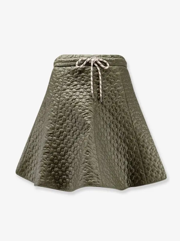 Moncler Quilted Nylon Skirt - Green
