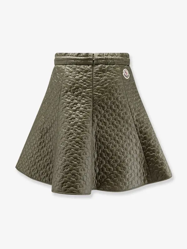 Moncler Quilted Nylon Skirt - Green