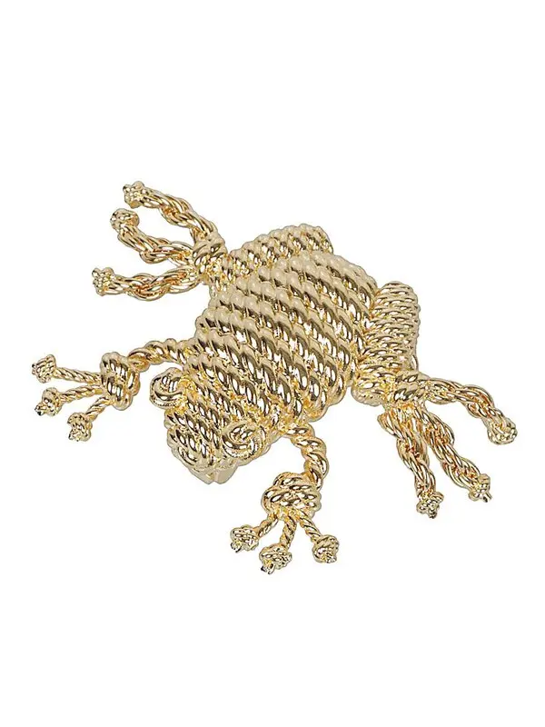 Loewe Metal Frog Brooch - Multicolor