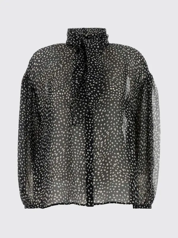 Max Mara Polka Dot Silk Blend Shirt