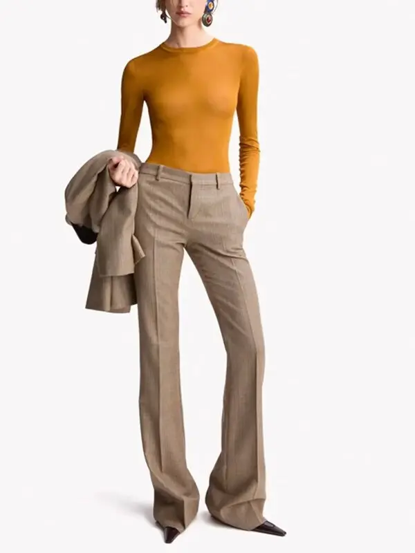Saint Laurent Wool Patterned Pants