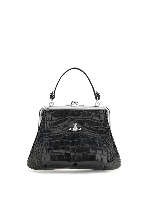 VIVIENNE WESTWOOD Granny Frame Crocodile Effect Handbag