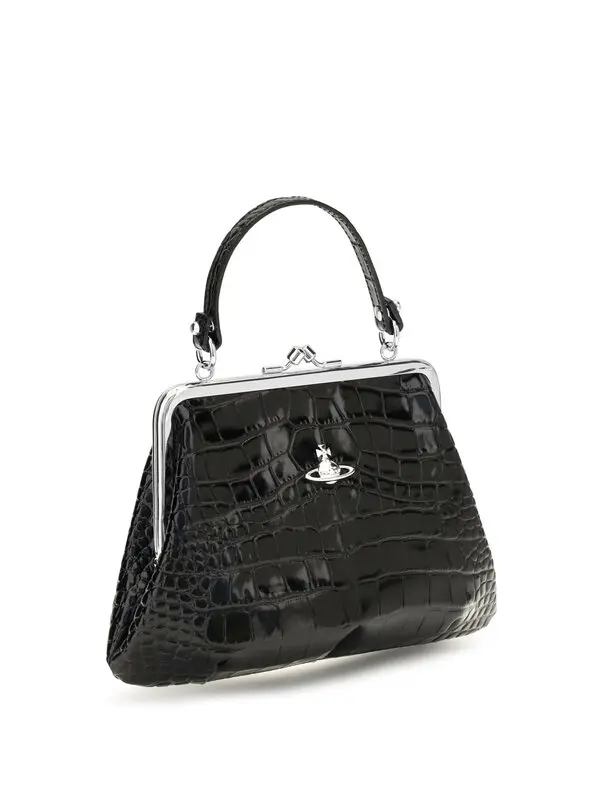 VIVIENNE WESTWOOD Granny Frame Crocodile Effect Handbag