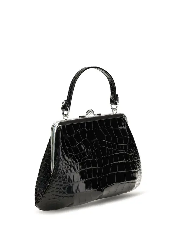 VIVIENNE WESTWOOD Granny Frame Crocodile Effect Handbag