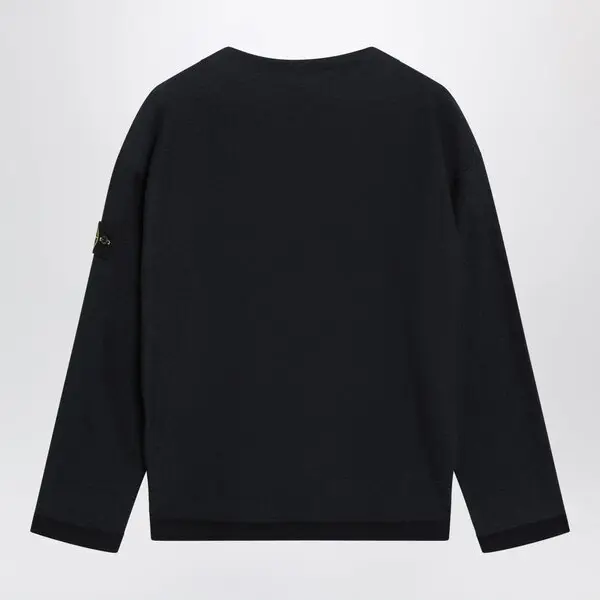 Stone Island Navy Crater Neck Jumper