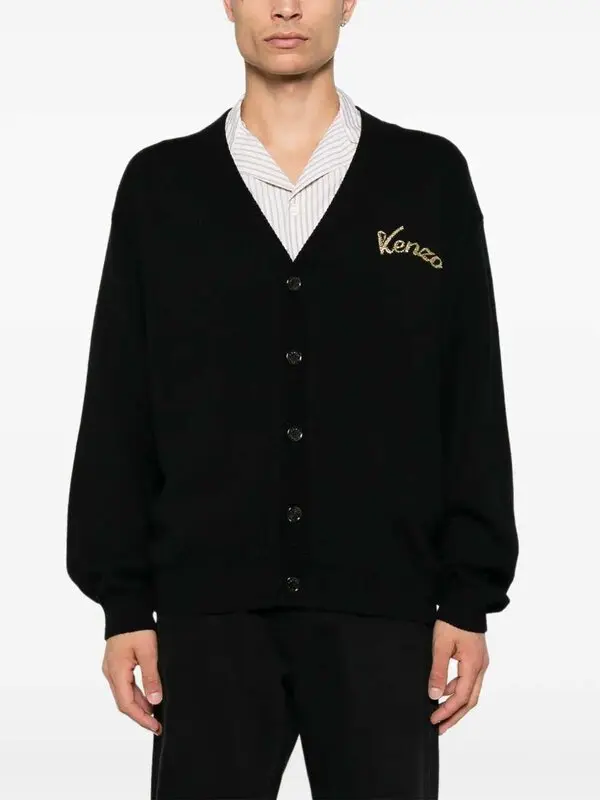 Kenzo Beaded Tiger-motif Cardigan