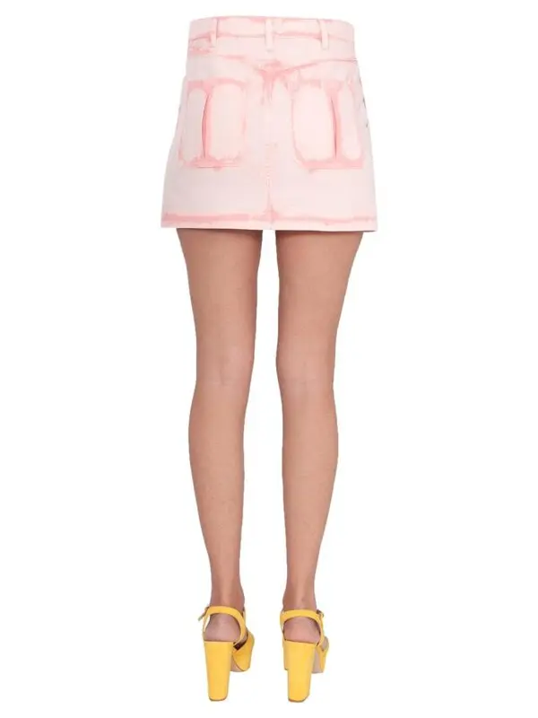 Alberta Ferretti Miniskirt With Degraded Print