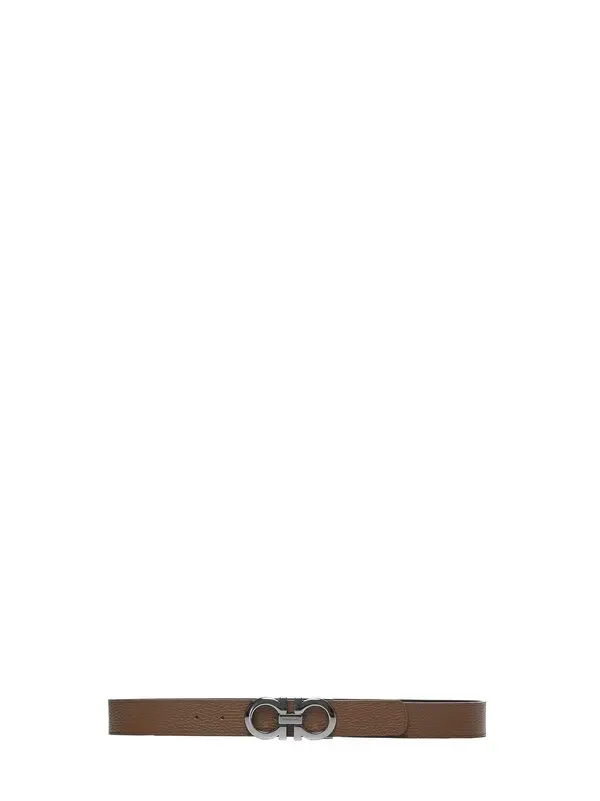FERRAGAMO Gancini Reversible Leather Belt By - Multicolor