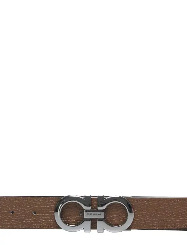 FERRAGAMO Gancini Reversible Leather Belt - Multicolor