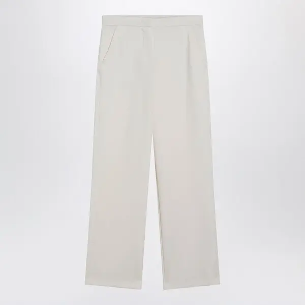 Max Mara Ivory Straight-leg Trousers - Cream