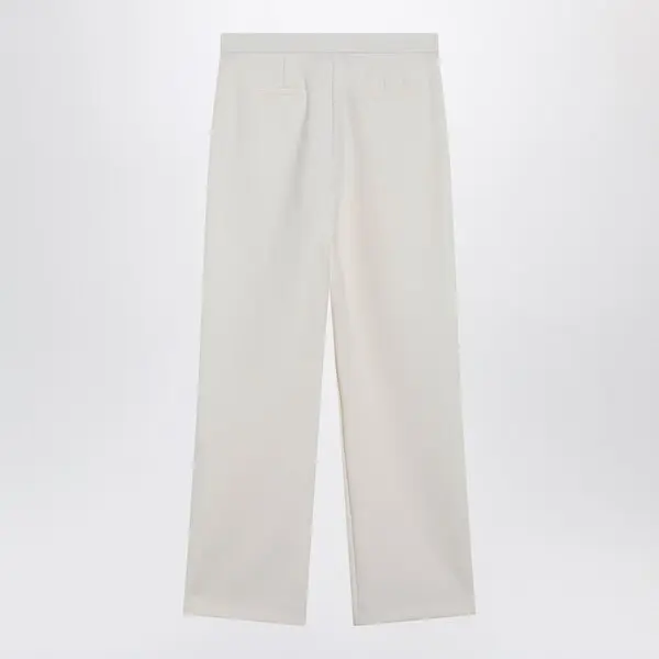 Max Mara Ivory Straight-leg Trousers