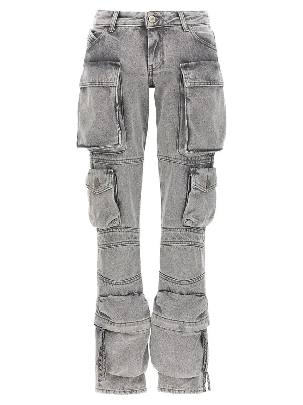 Attico Essie' Jeans - Gray