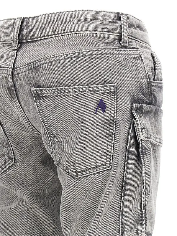 Attico Essie Denim Jeans - Gray