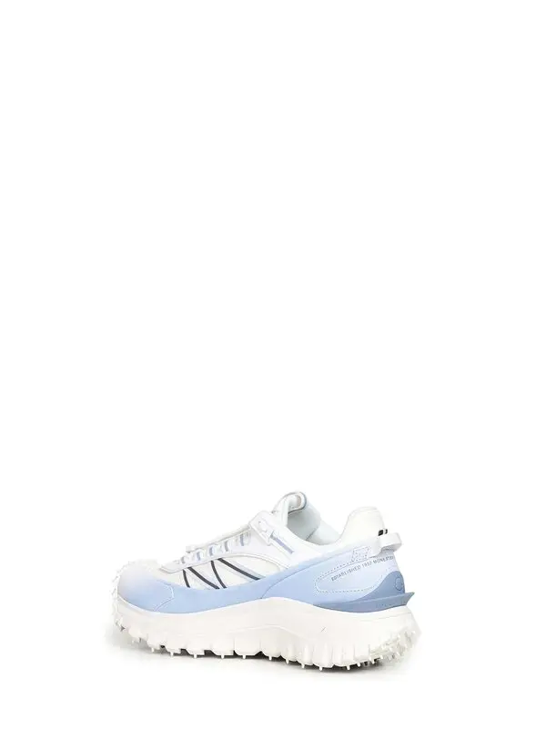 Moncler White And Blue Trailgrip Sneakers - Multicolor