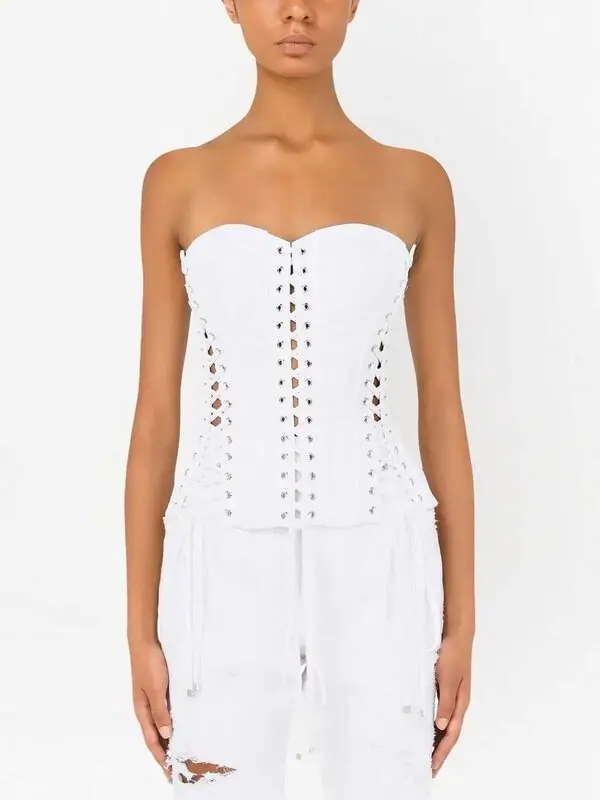Dolce & Gabbana Gabardine Bustier Top
