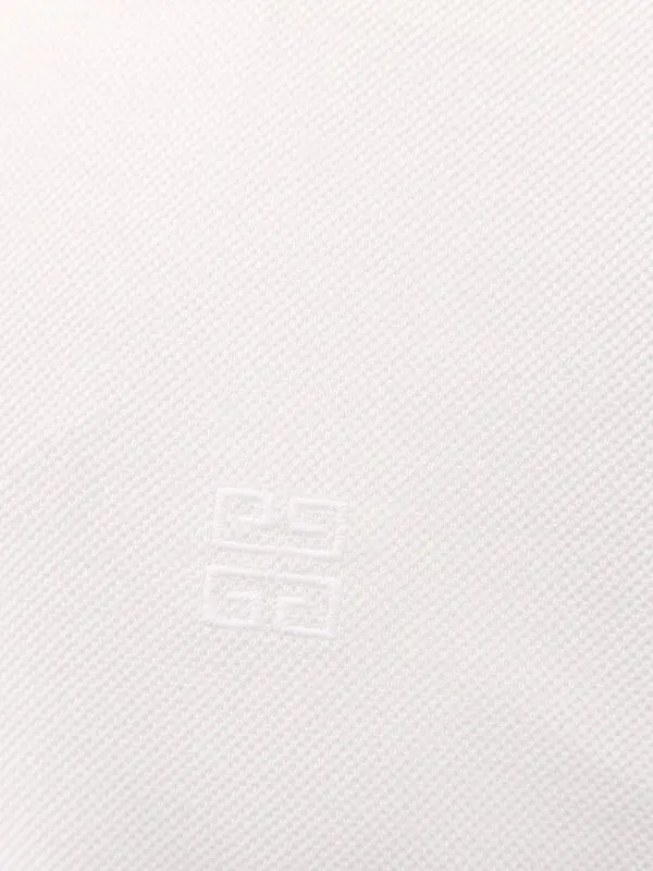 Givenchy Pique Cotton Polo Shirt With 4g Embroidery