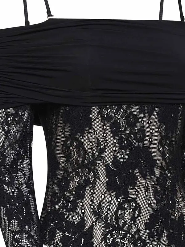 Zimmermann Black Lace Rebellion Bodysuit