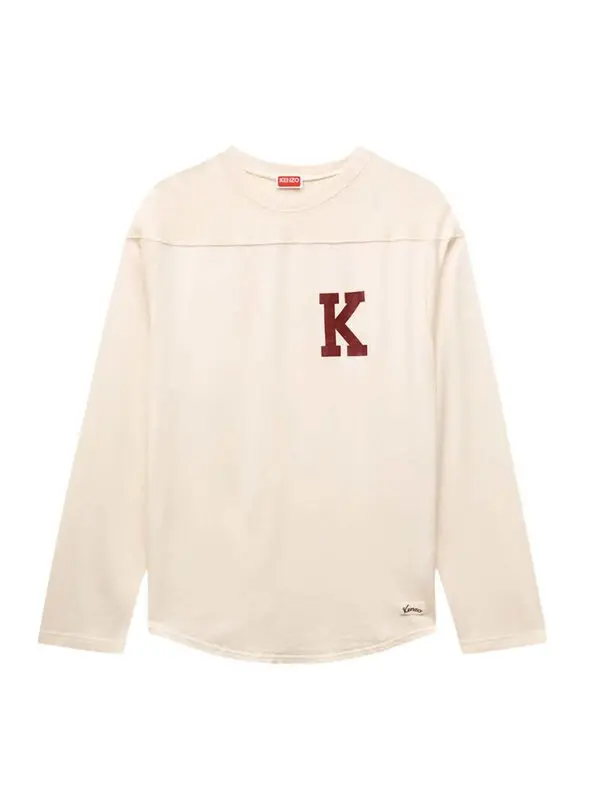 Kenzo Varsity’ Long-sleeve Cotton T-shirt