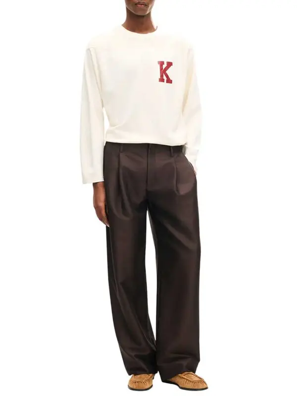 Kenzo Varsity’ Long-sleeve Cotton T-shirt
