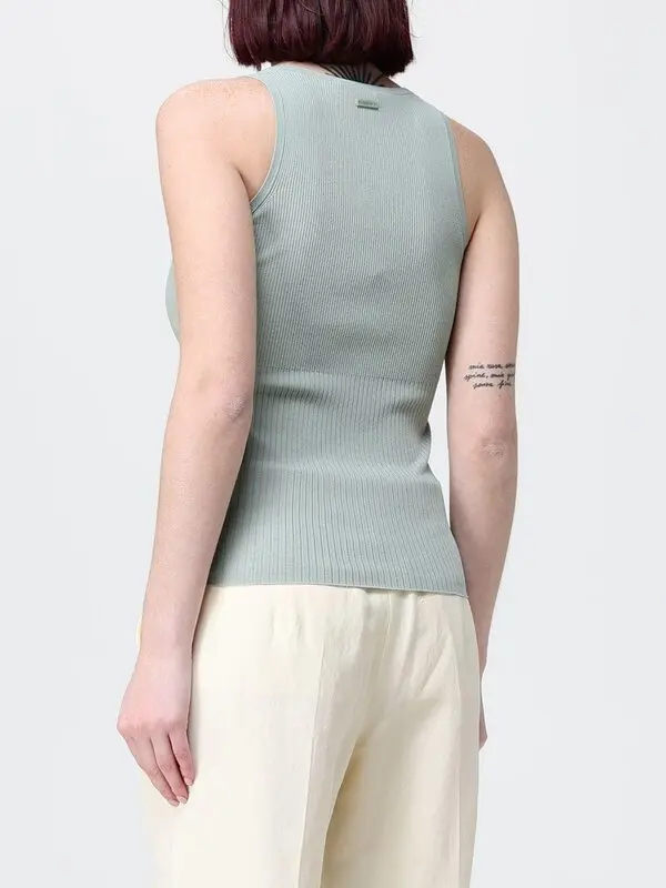 Max Mara Cotton Ribbed Tank Top