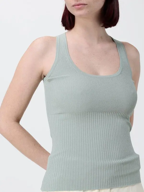 Max Mara Cotton Ribbed Tank Top