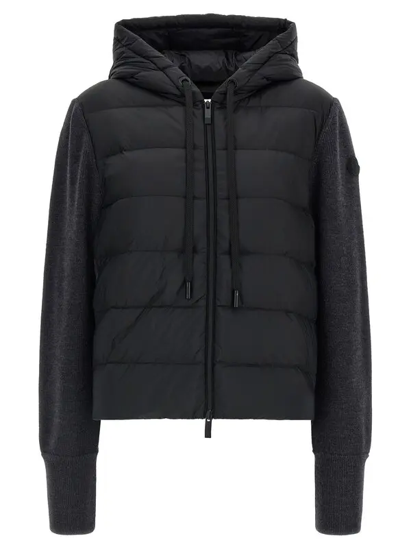 Moncler Padded Cardigan - Gray