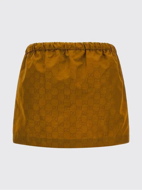 Gucci Gg Nylon Mini Skirt With Drawstring