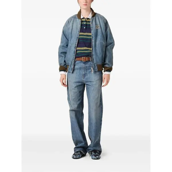 Miu Miu Denim Straight-leg Jeans - Blue