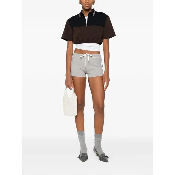 Miu Miu Grey Shorts Short Shorts