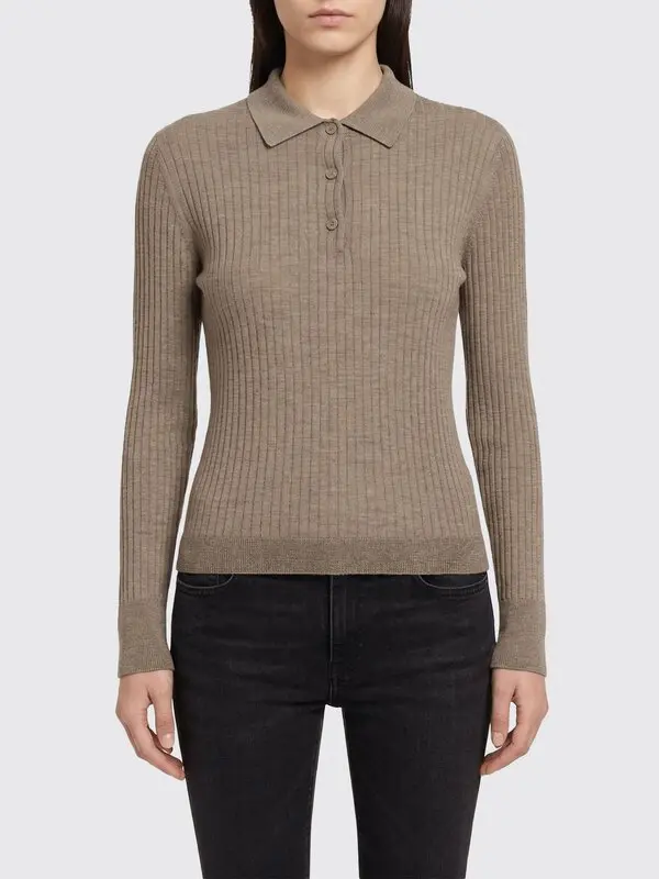 Max Mara Cashmere And Silk Polo Shirt - Brown