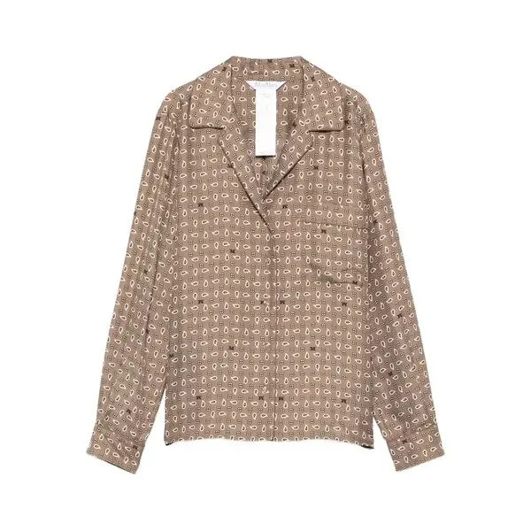 Max Mara Printed Silk Shirt