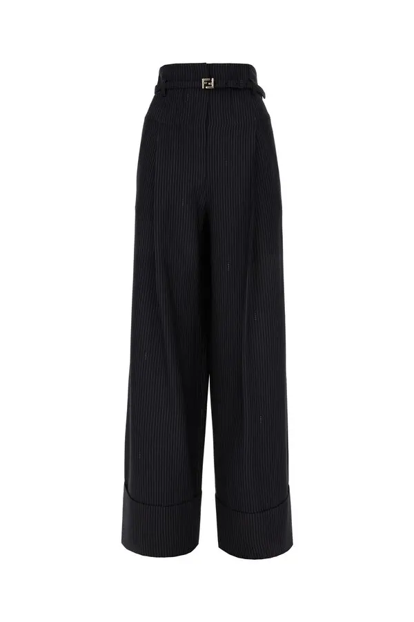 Fendi Pinstripe Tailored Trousers - Multicolor