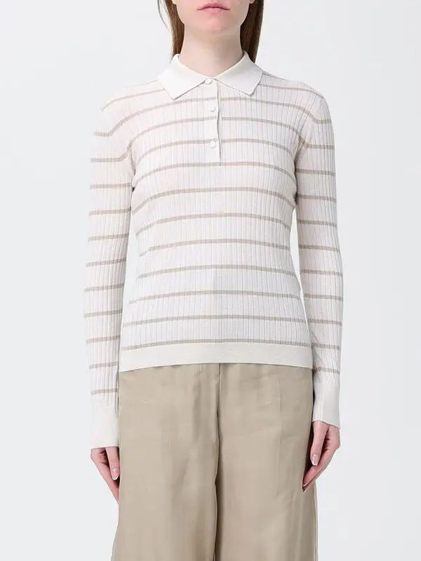 Max Mara Cashmere And Silk Polo Shirt - Cream