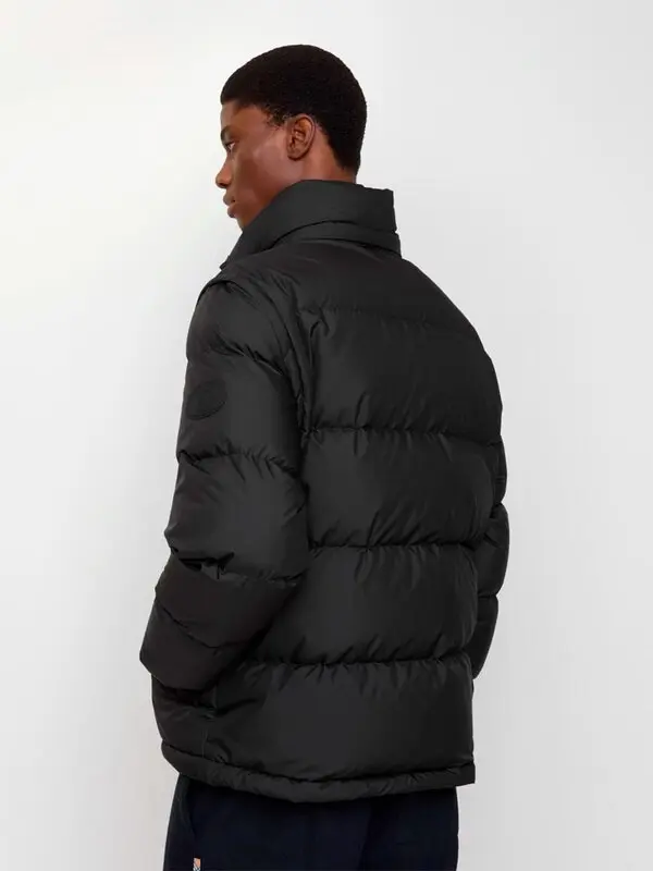 Burberry Bideford Detachable Sleeve Puffer Jacket - Black