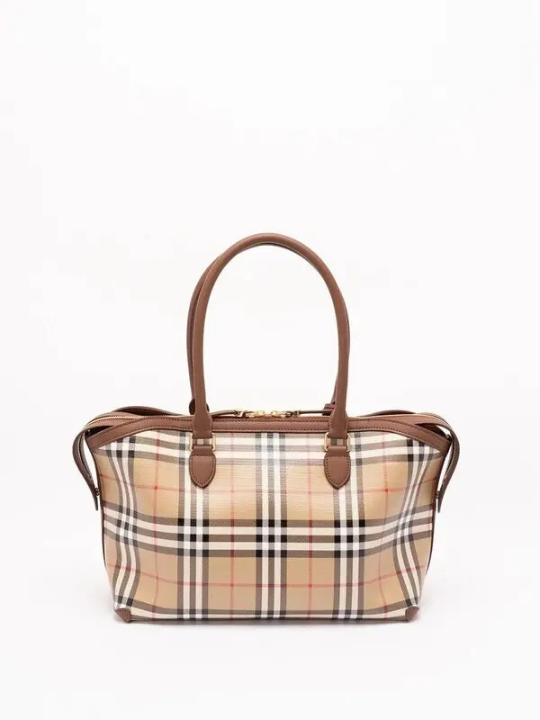 Burberry Small Zipped Tote - Multicolor