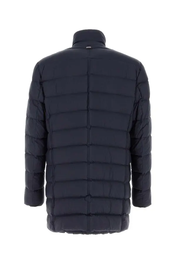 Herno Navy Nylon Padded Jacket - Blue