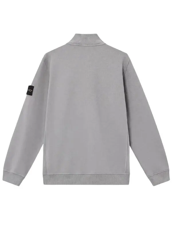Stone Island Cotton Zip-up Sweatshirt - Gray