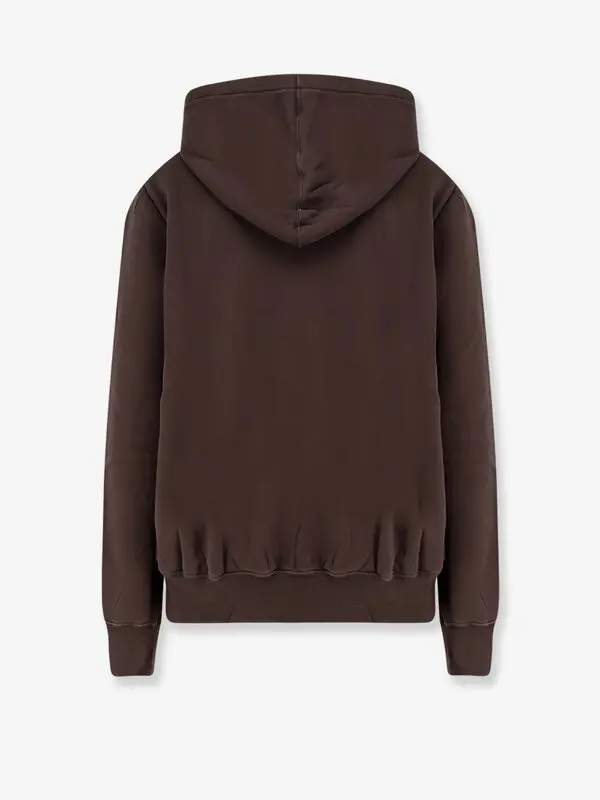 Rick Owens Oversized Hoodie Organic Cotton Sweatshirt