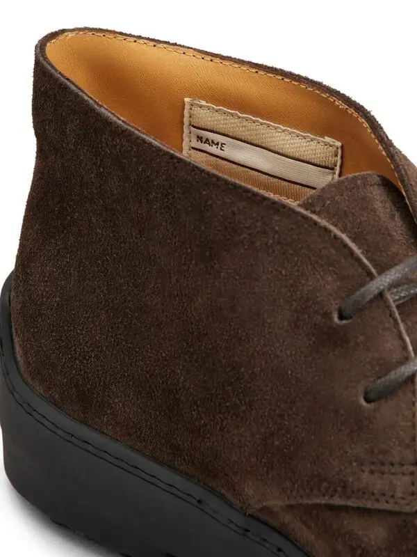 TOD'S Suede Winter Gommino Ankle Boots - Brown