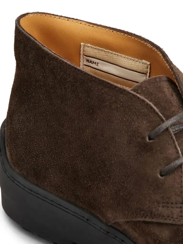 TOD'S Suede Winter Gommino Ankle Boots - Brown