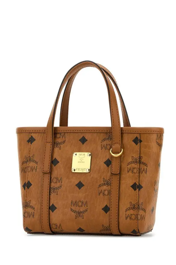 Mcm Printed Canvas Toni Handbag