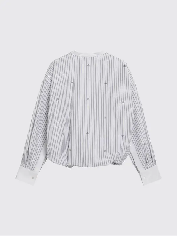 Gucci Striped Cotton Shirt With Gg Monogram