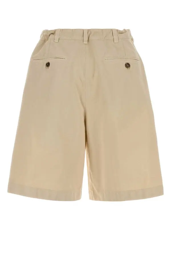 Prada Sand Gabardine Bermuda Shorts