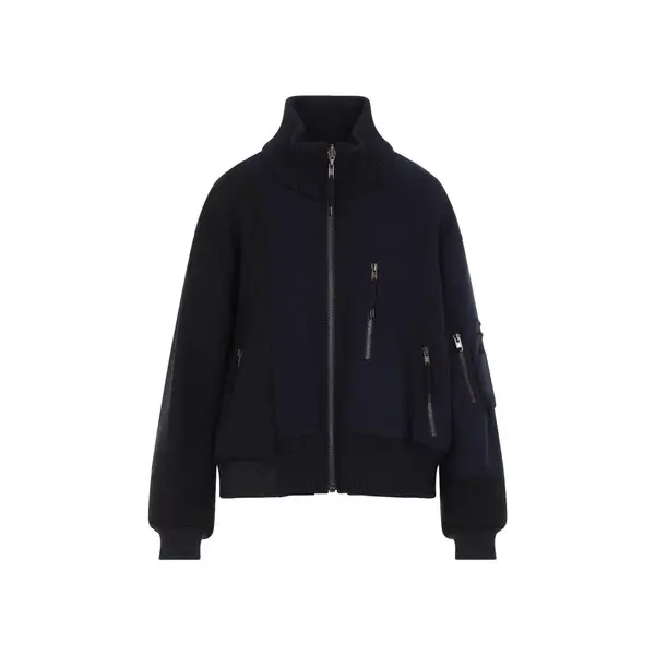 MAISON MARGIELA Maison Margela Reversible Spliced Bomber - Blue