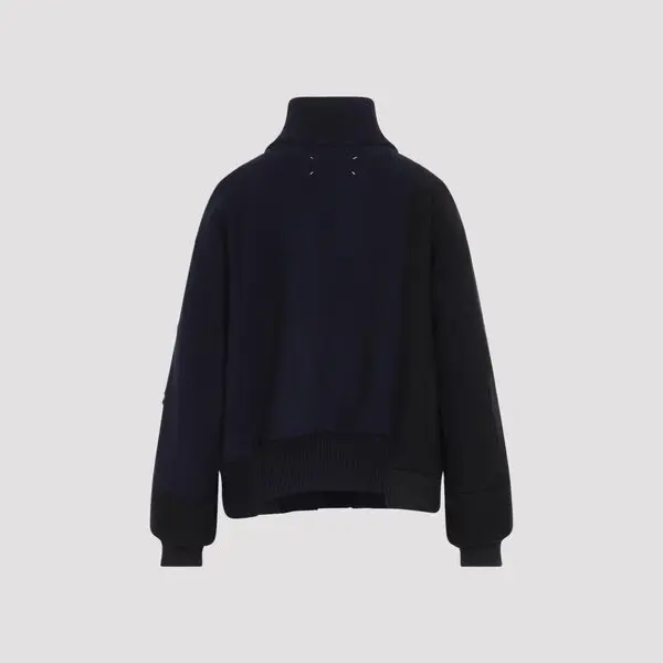 MAISON MARGIELA Spliced Bomber Jacket - Blue