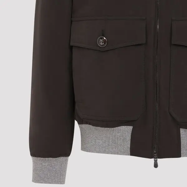 Brunello Cucinelli Shearling Collar Jacket