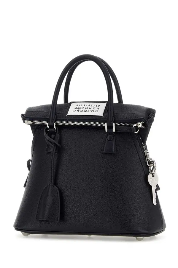 MAISON MARGIELA Navy Leather Mini 5ac Handbag